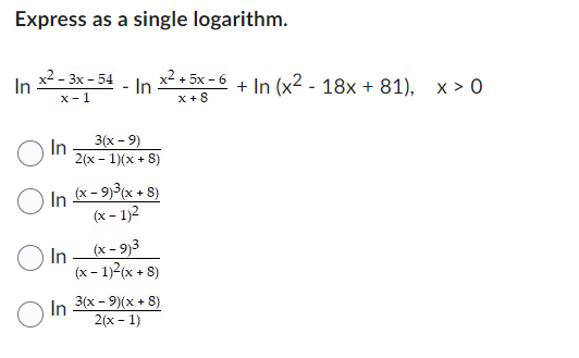 Solved Express as a single | Chegg.com