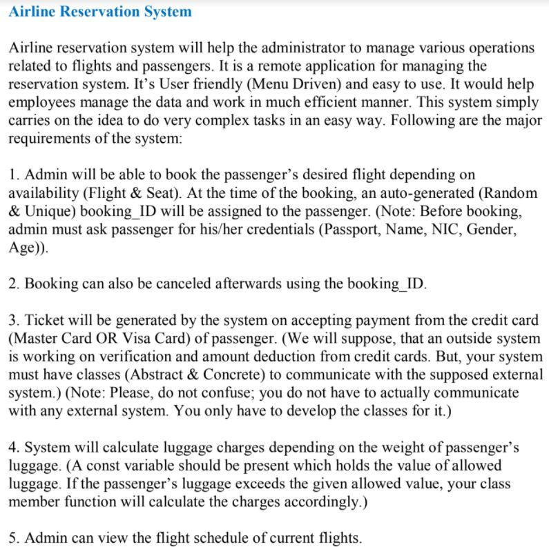 Solved WRITE C++ PROGRAM THAT COVERS BELOW WHOLE GUIIDLINES | Chegg.com
