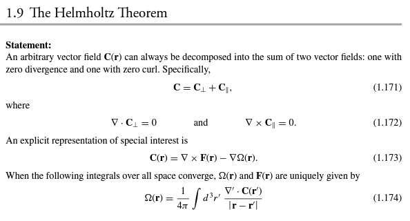 Solved Statement: An arbitrary vector field C(r) can always | Chegg.com