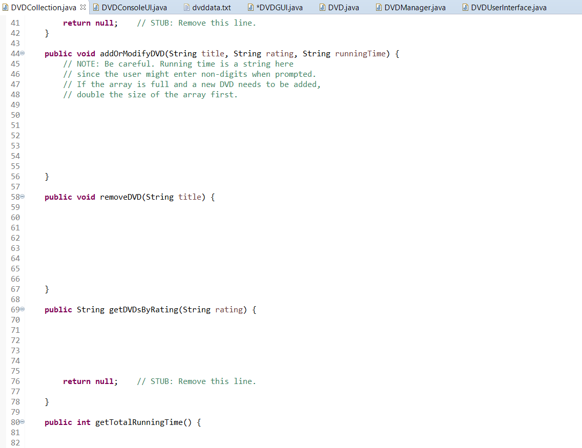 can some help me with this in java? I need to | Chegg.com