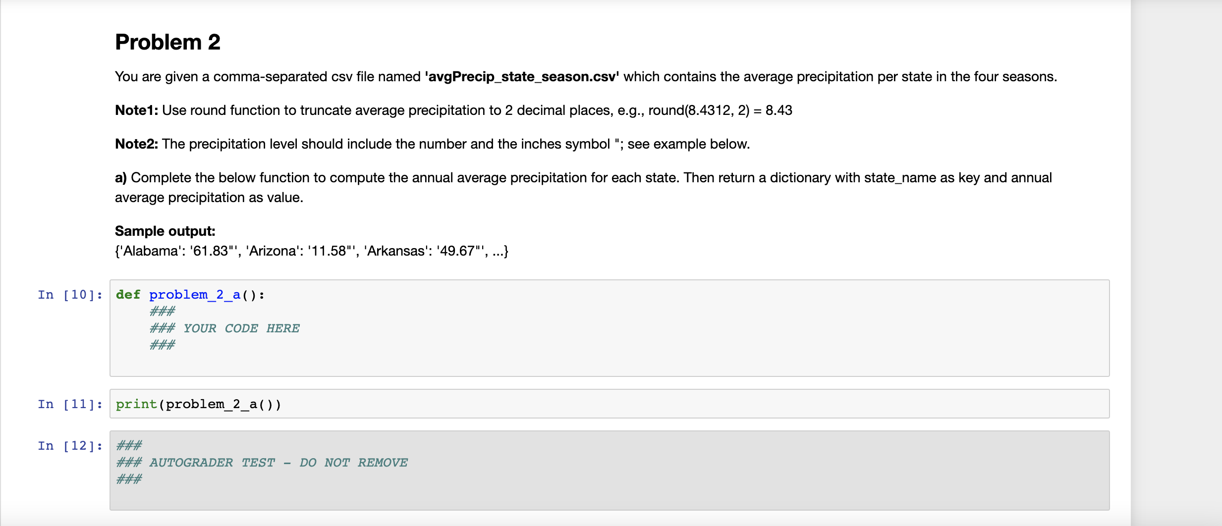 Solved Problem 2 You Are Given A Comma separated Csv File Chegg