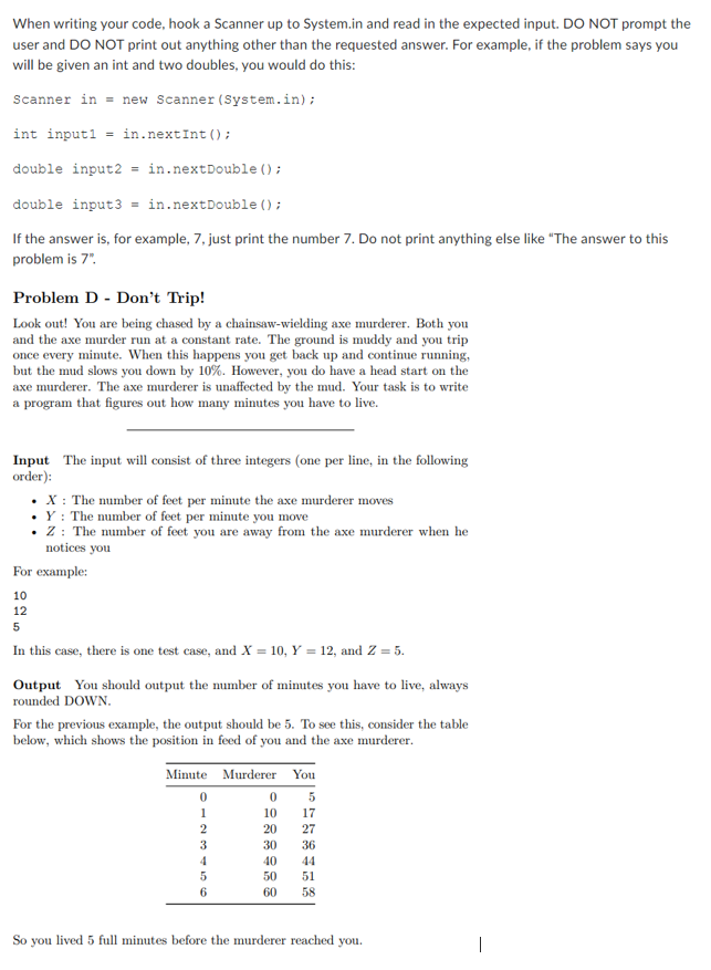 Solved When writing your code, hook a Scanner up to | Chegg.com
