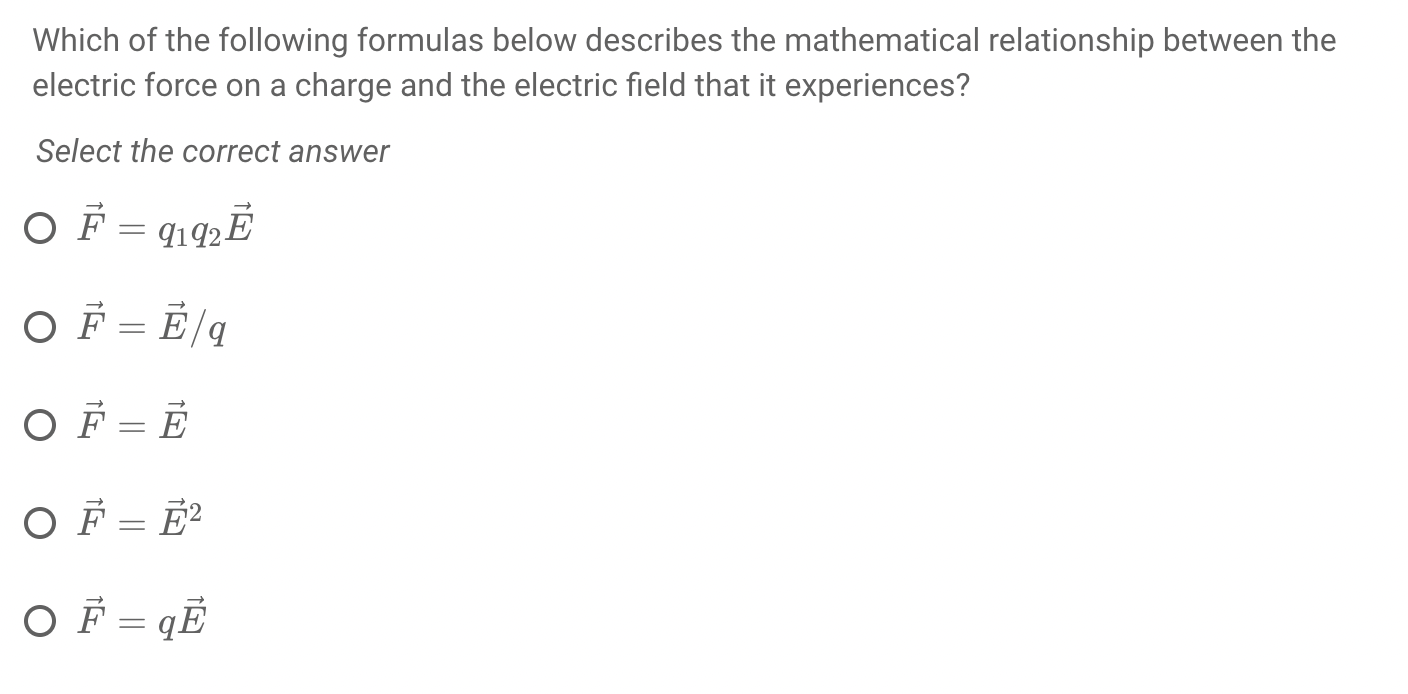 Solved Which of ﻿the following formulas below describes the | Chegg.com