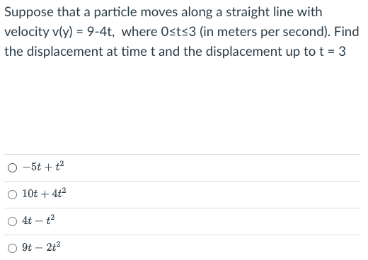 Solved Suppose that a particle moves along a straight line | Chegg.com