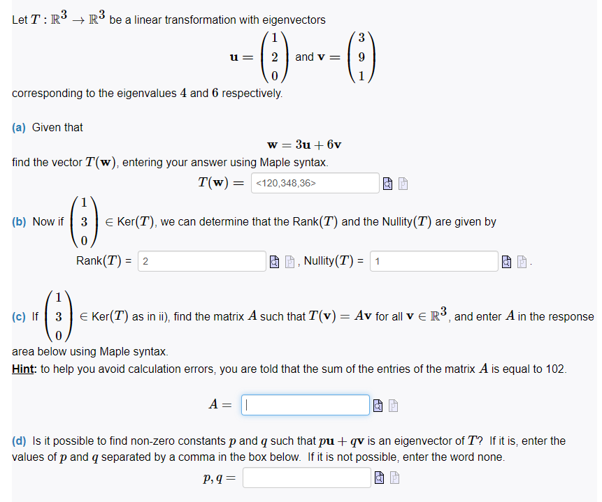 Solved Let T:R3→R3 ﻿be a linear transformation with | Chegg.com