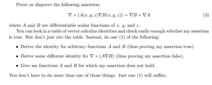 Solved Prove or disprove the following assertion: x | Chegg.com