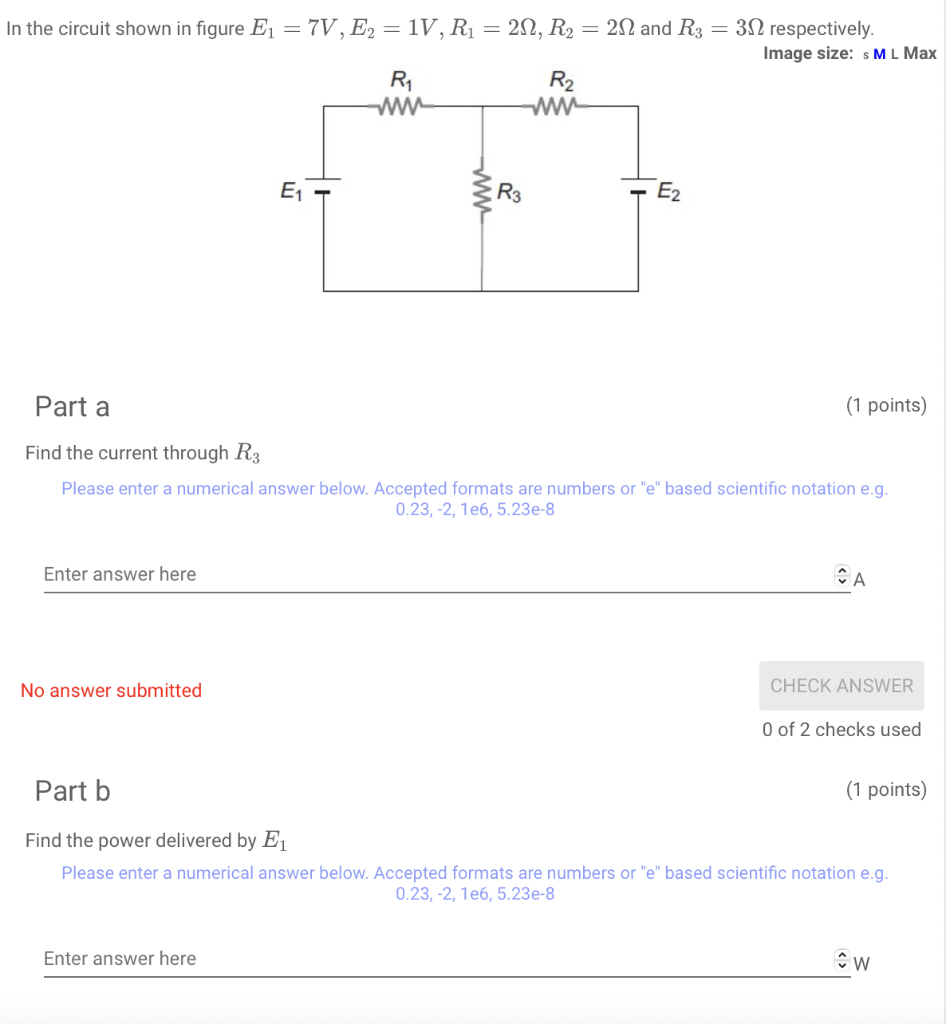 Solved In the circuit shown in figure E1=7 | Chegg.com
