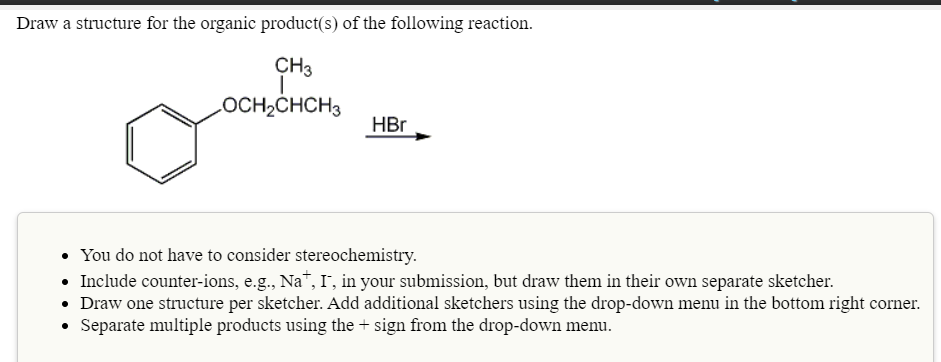 Solved Draw A Structure For The Organic Product s Of The Chegg