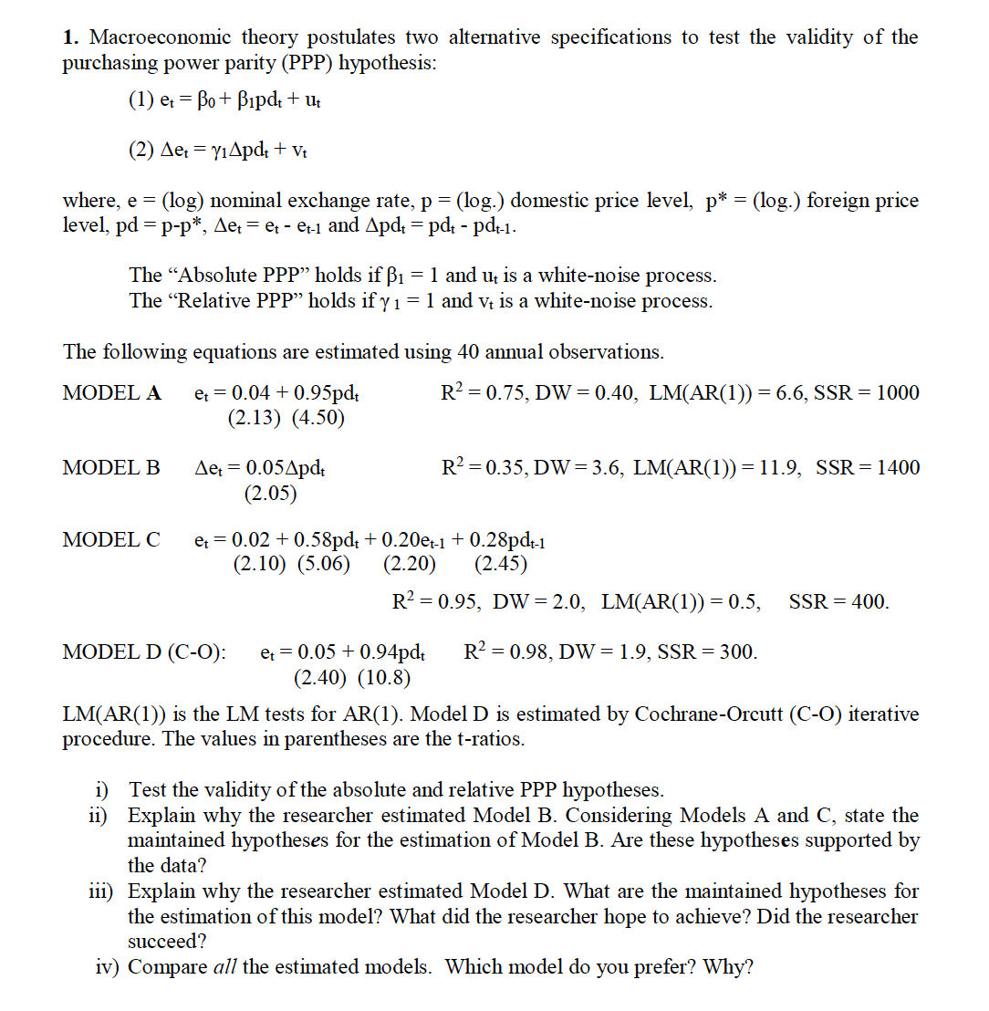 Solved Macroeconomic theory postulates two alternative | Chegg.com