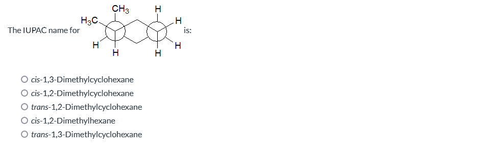 Solved cis-1,3-Dimethylcyclohexane | Chegg.com