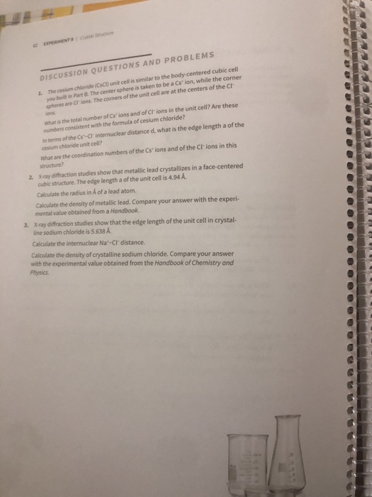 Solved Crystal structure chemistry lab Part D hexagonal | Chegg.com