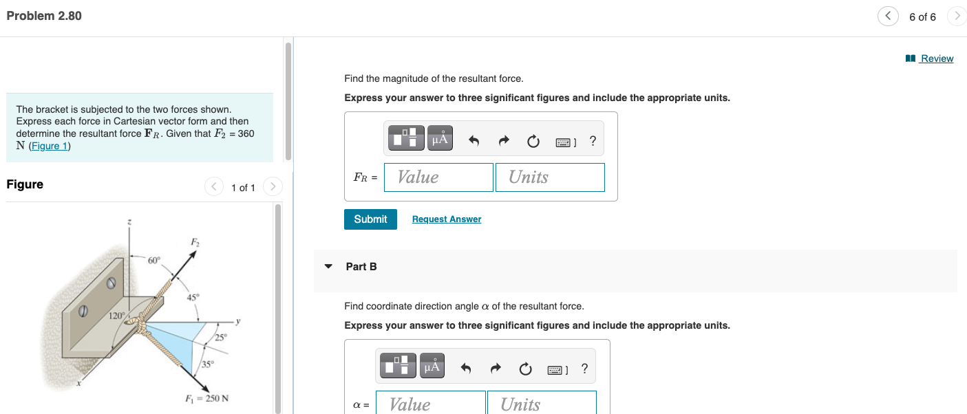 Solved Find the magnitude of the resultant force. Express | Chegg.com