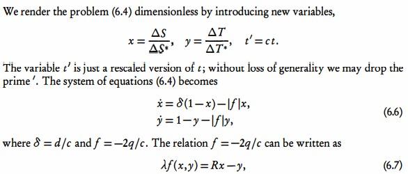4. Show that Stommel's two-box model, Eq. (6.6), has | Chegg.com