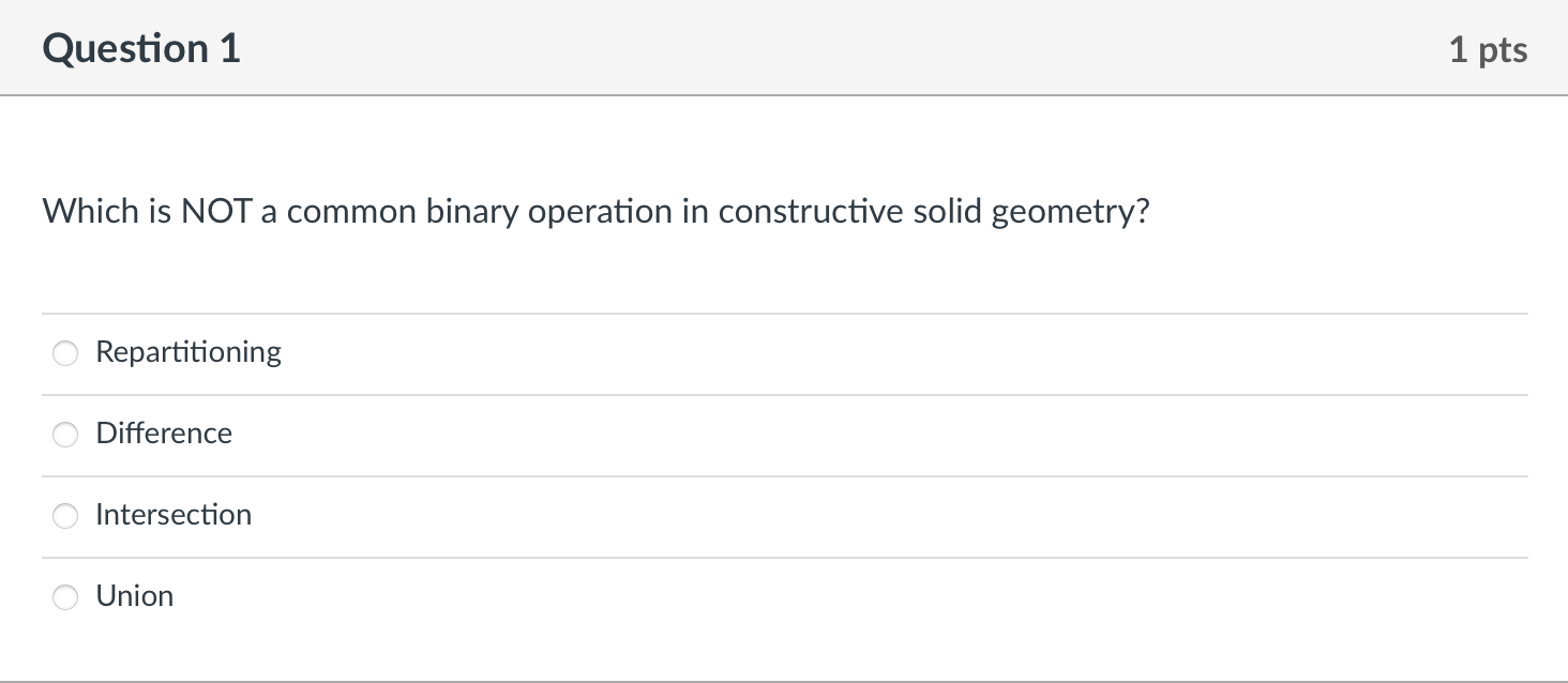Solved Which is NOT a common binary operation in | Chegg.com