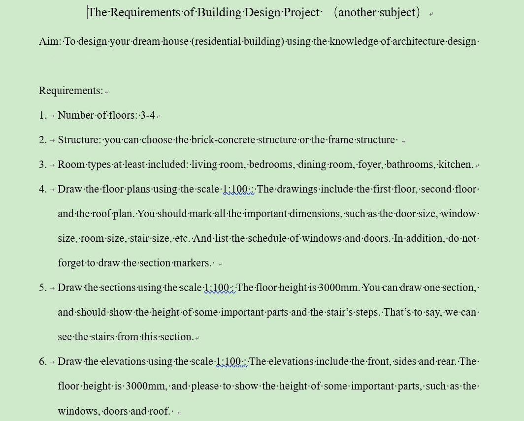 Solved The Requirements of:Building Design Project: (another | Chegg.com