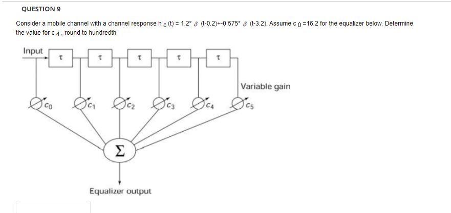 Solved Consider a mobile channel with a channel response | Chegg.com