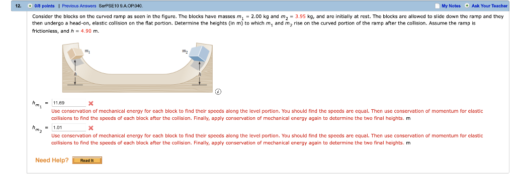Solved Consider the blocks on the curved ramp as seen in the | Chegg.com