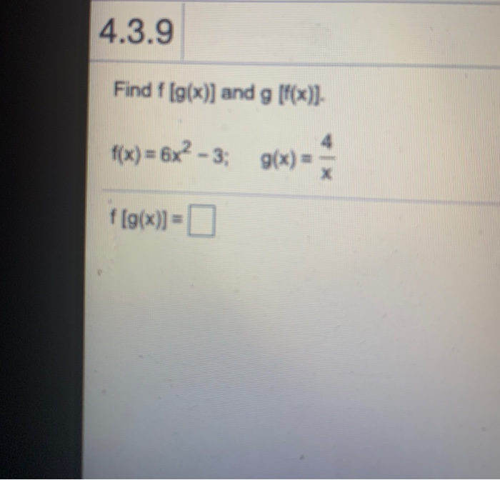 Solved Find f [g(-2)] andg [f-2) f(x)= - 4x-1; g(x) = x + 4 | Chegg.com