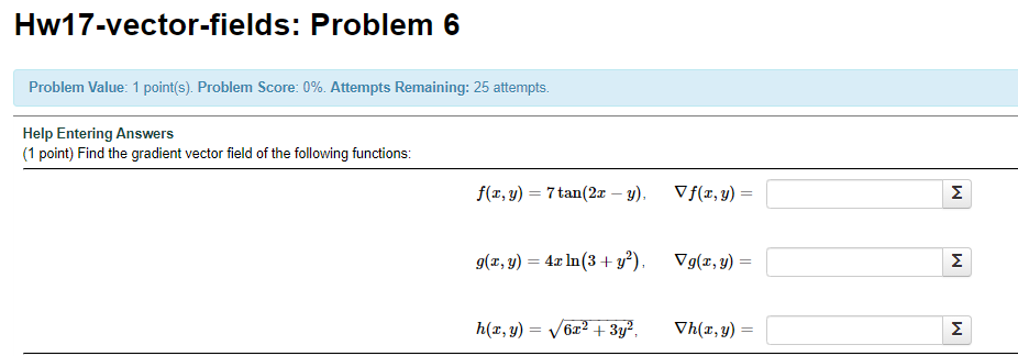 Solved Hw17-vector-fields: Problem 6 Problem Value: 1 | Chegg.com