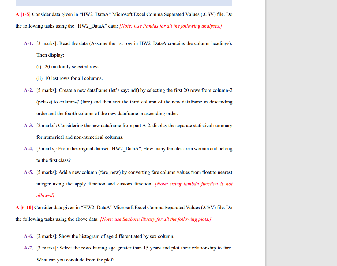 Solved A-8. [10 marks]: Draw a plot showing the ticket | Chegg.com