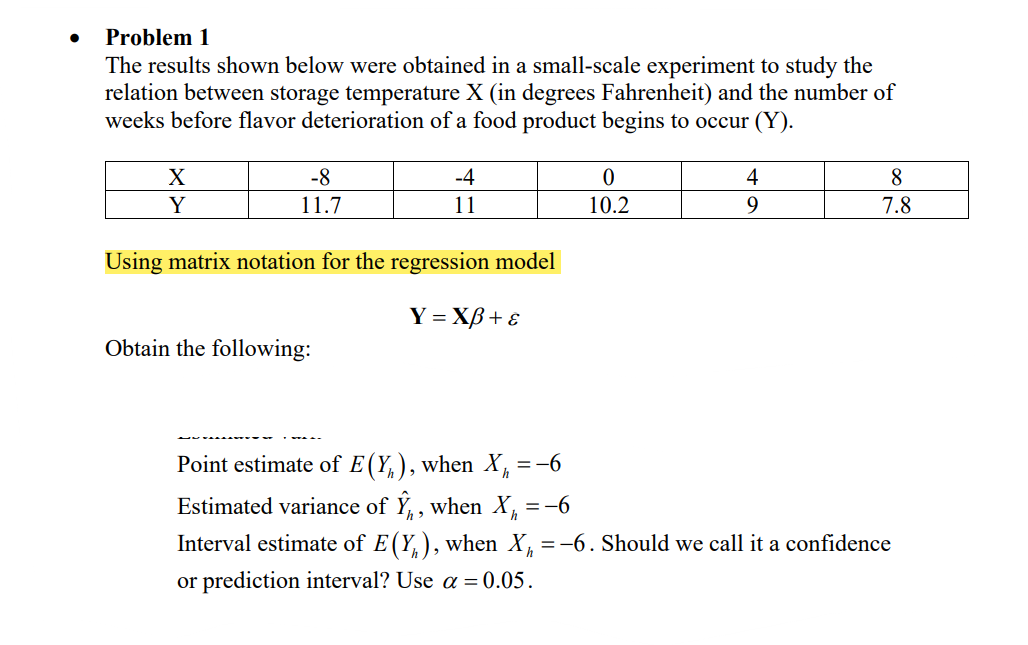 Solved Problem 1 The Results Shown Below Were Obtained In A