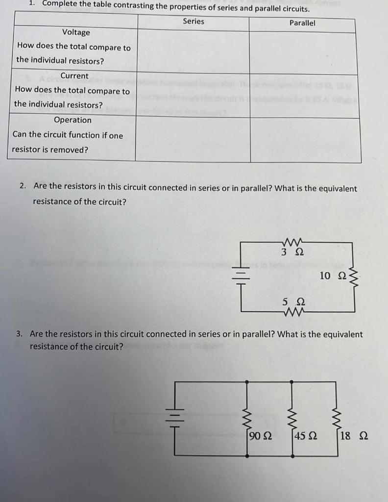 Solved 2. Are the resistors in this circuit connected in | Chegg.com