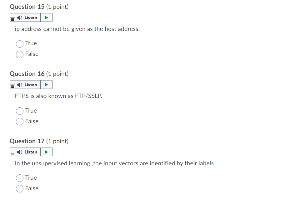 Solved Question 13 (1 point) Listen import socket protocol = | Chegg.com