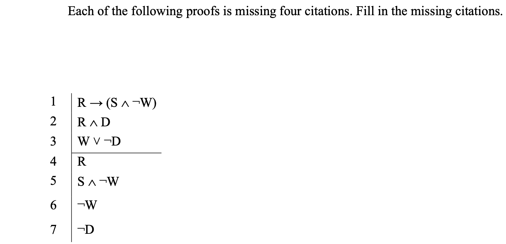 Solved Each of the following proofs is missing four | Chegg.com