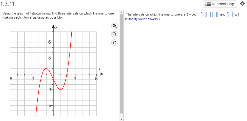 Solved 1.3.11 Question Help * Using the graph of f shown | Chegg.com