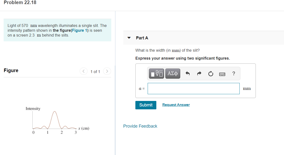 Solved Problem 22.18 Light of 570 nm wavelength illuminates | Chegg.com
