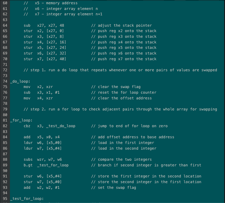 Solved This is an Assembly language ARMv8 coding assignment. | Chegg.com
