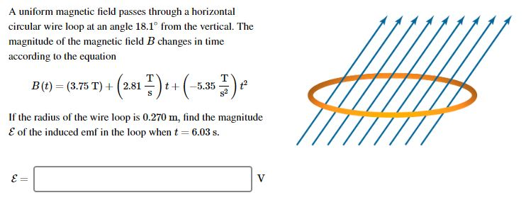 Solved A uniform magnetic field passes through a horizontal | Chegg.com