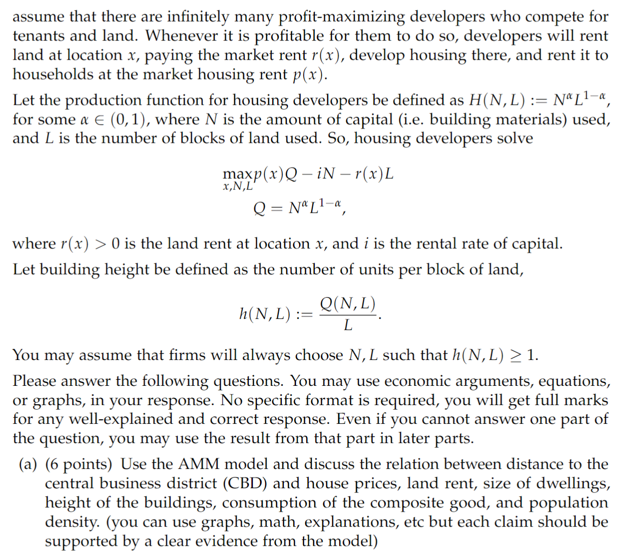 Solved 2. AMM Model Equilibrium. Recall the AMM model where | Chegg.com