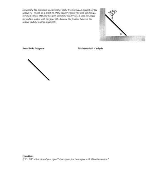 Solved Determine the minimum coefficient of static | Chegg.com
