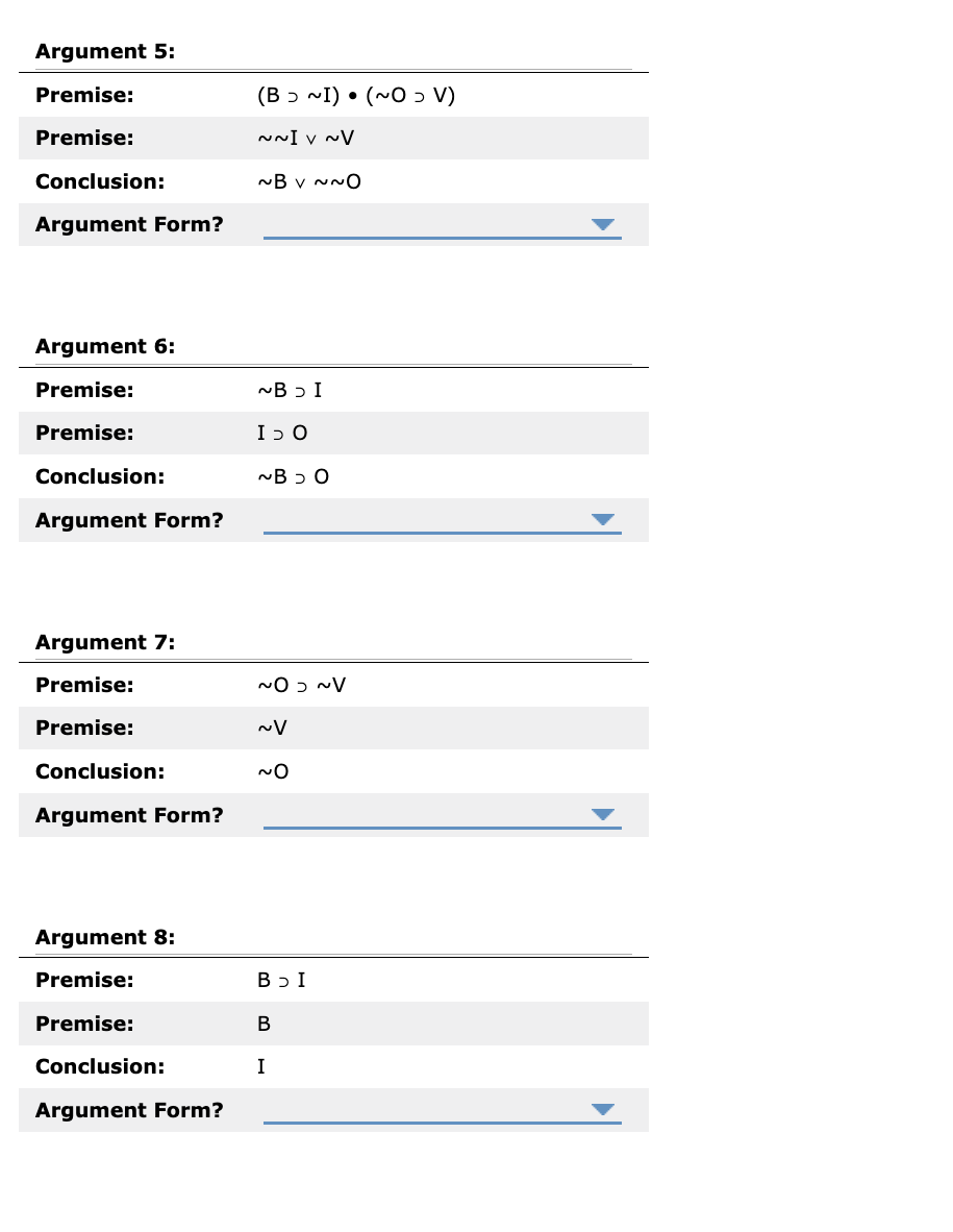 Solved Identifying argument forms. Introduction to Logic/ | Chegg.com