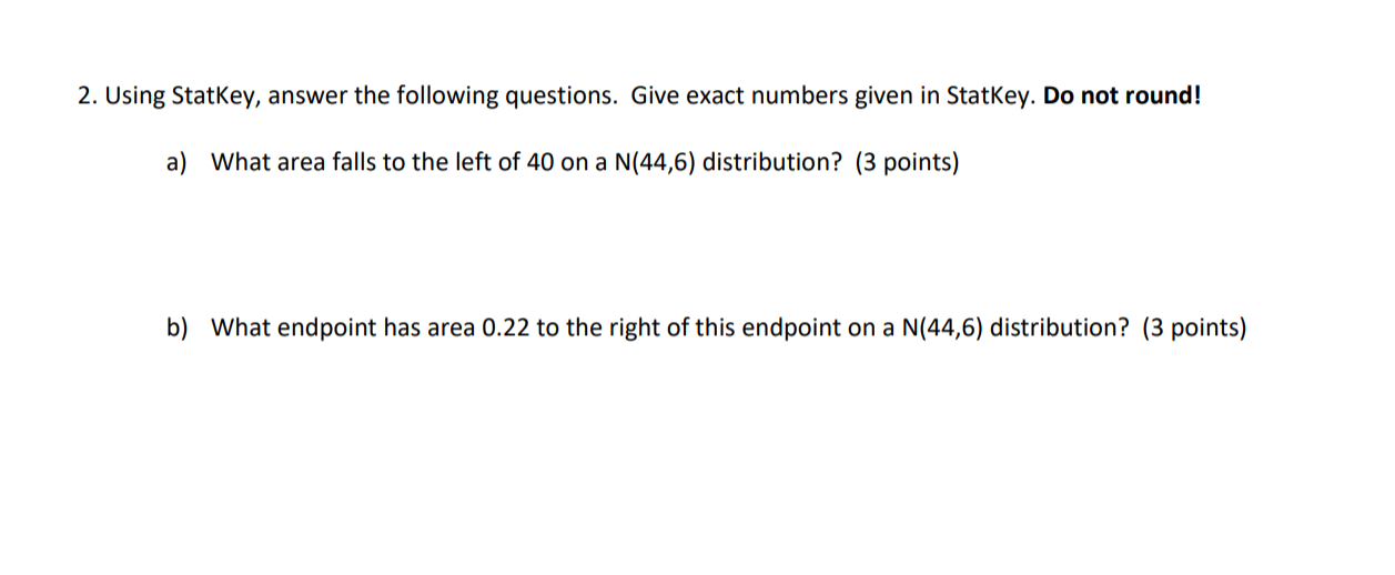 Solved 2. Using Statkey, answer the following questions. | Chegg.com