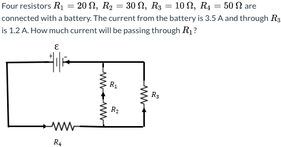 Solved Four resistors R1 = 2022, R2 = 302, R3 = 102, RA = 50 | Chegg.com