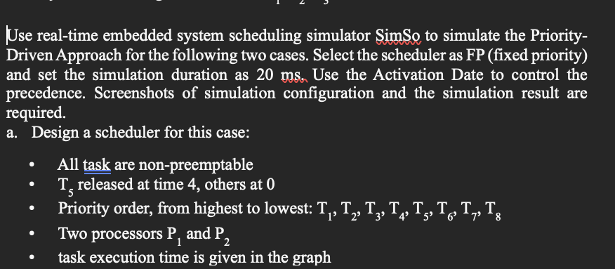 Solved Use real-time embedded system scheduling simulator | Chegg.com