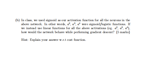 6. The back-propagation algorithm requires us to | Chegg.com