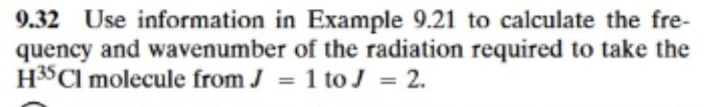 Solved 9.32 Use information in Example 9.21 to calculate the | Chegg.com