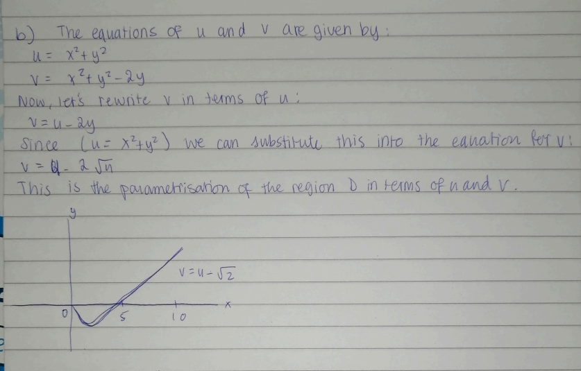 Solved I have the following question: Let D be the area | Chegg.com