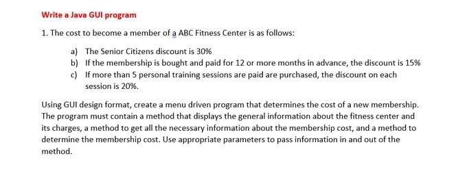 Solved Write a Java GUI program 1. The cost to become a | Chegg.com