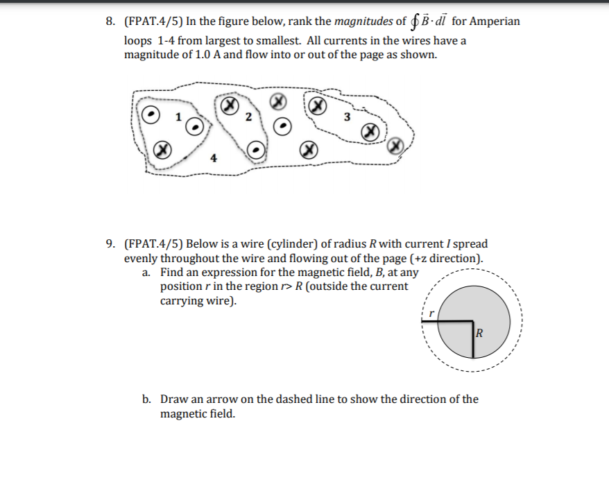 Solved 8. (FPAT.4/5) In the figure below, rank the | Chegg.com