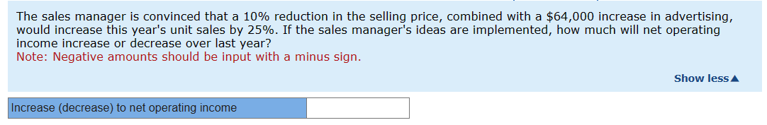 Solved Problem 2-23 (Algo) CVP Applications; Contribution | Chegg.com