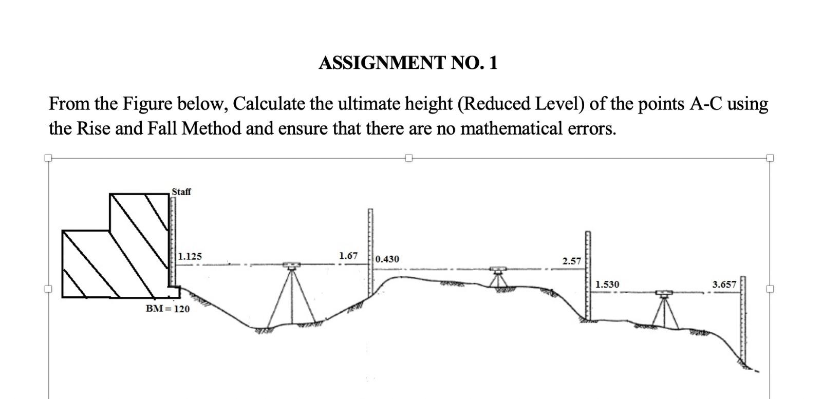 Solved ASSIGNMENT NO. 1 From the Figure below, Calculate the | Chegg.com