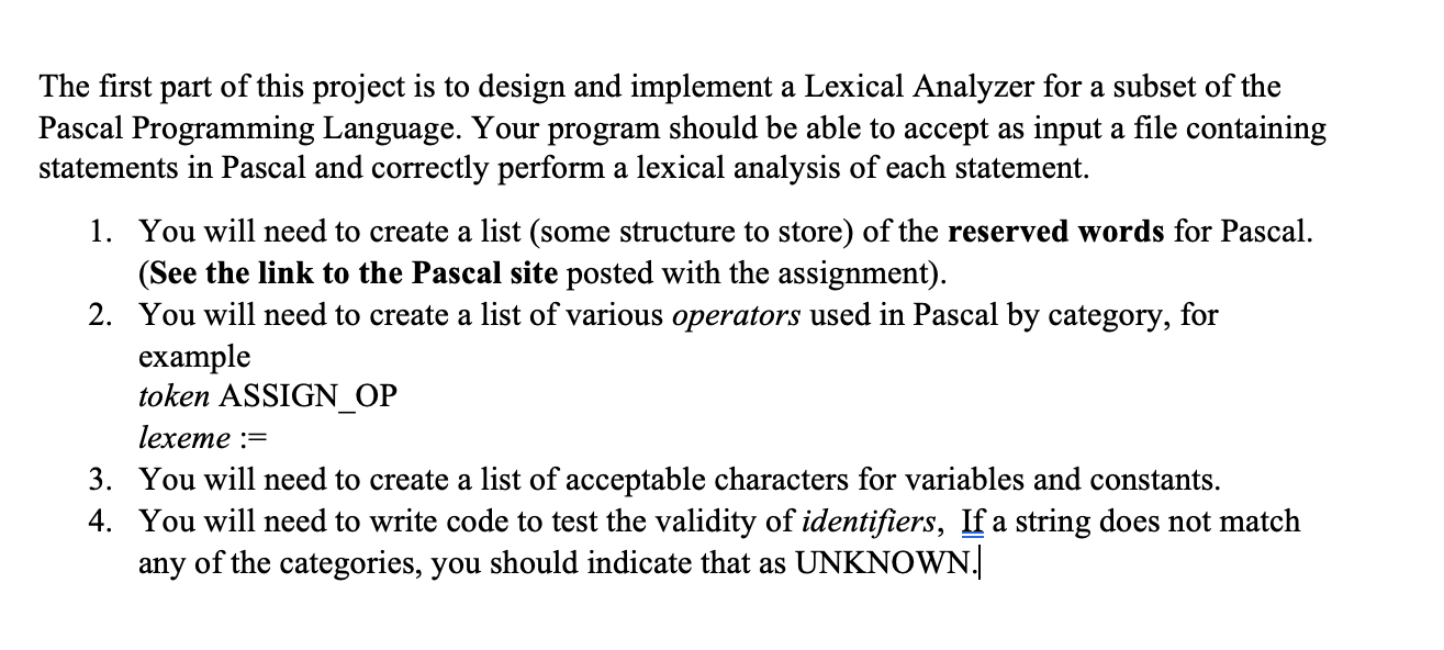 Solved The first part of this project is to design and | Chegg.com