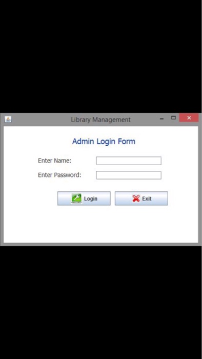 Solved Library Management Admin Login Form Enter Name: Enter | Chegg.com