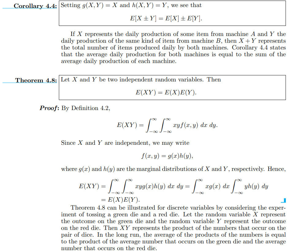 Solved 4.54 Using Theorem 4.5 and Corollary 4.6, find the | Chegg.com