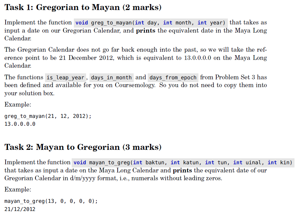 Solved The Long Count Calendar The Mayans designed the Long | Chegg.com