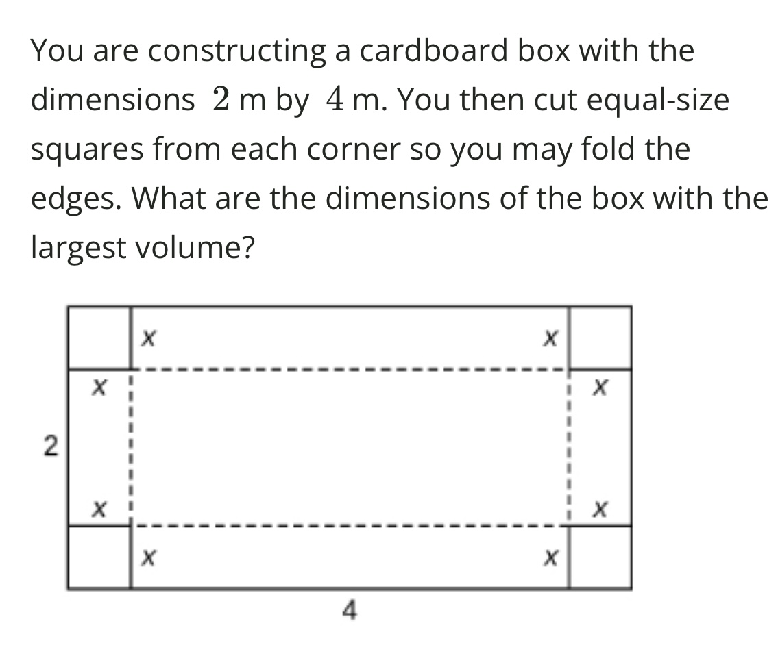 Solved You are constructing a cardboard box with | Chegg.com